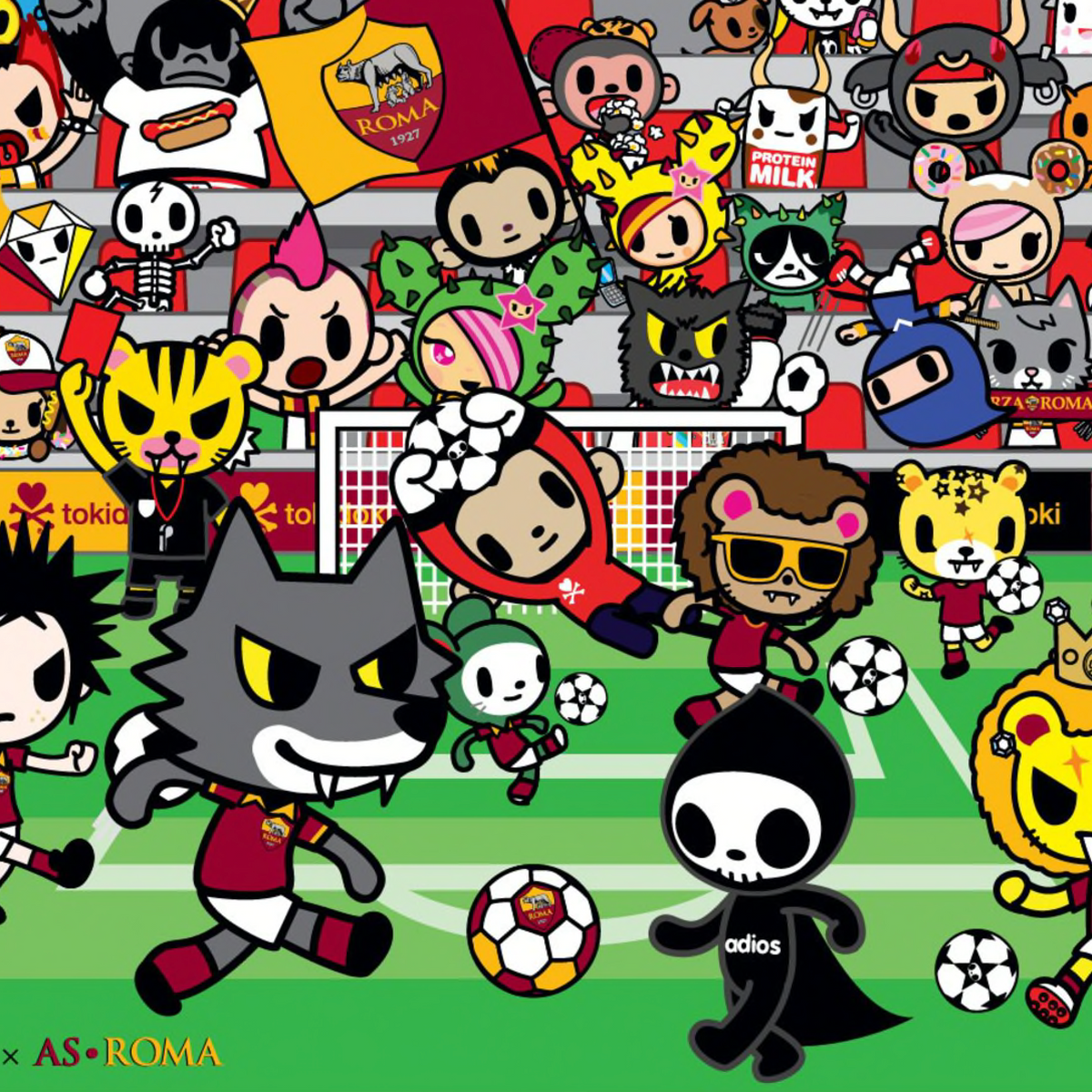 Introducing the AS Roma x tokidoki collaboration!