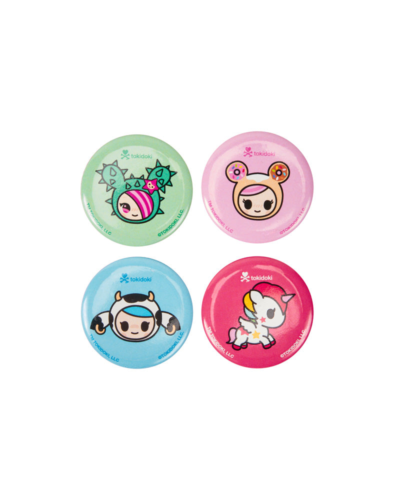 20th Anniversary Chibi 4 Character Button Set – tokidoki