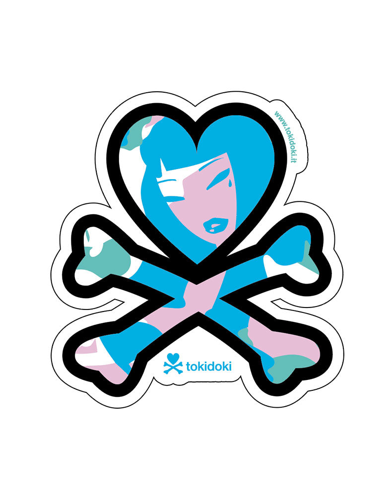Heart and Crossbones Logo Die Cut Sticker – tokidoki