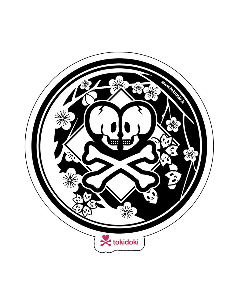 Sakura Double Skull Die Cut Sticker – tokidoki