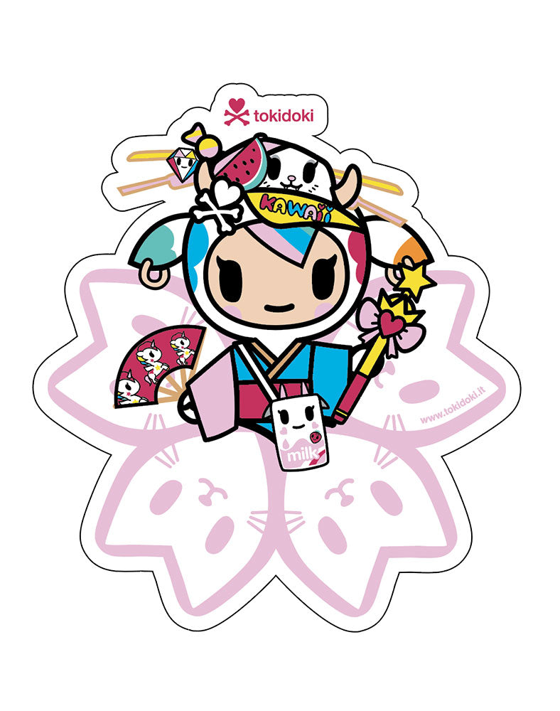Sakura Mozzarella Die Cut Sticker – tokidoki